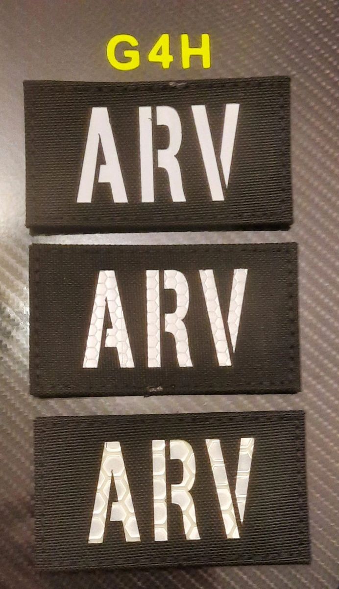 Police ARV Armed Response Vehicle crew laser cut velcro patch 3 types ...