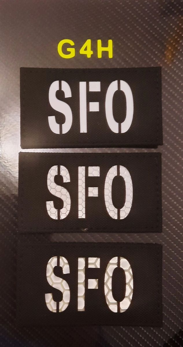 Police SFO Specialist Firearms Officer laser cut velcro patch 3 types ...