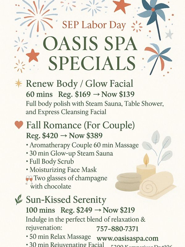 Oasis Spa - Day Spa, Beauty Salon, Massage Services