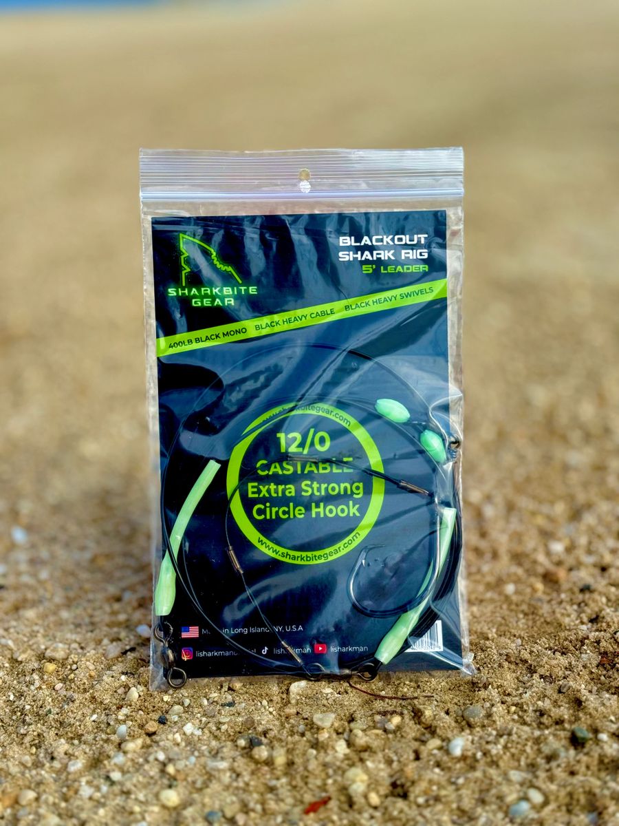 BLACKOUT (5') SHARK RIG 12/0 CASTABLE
