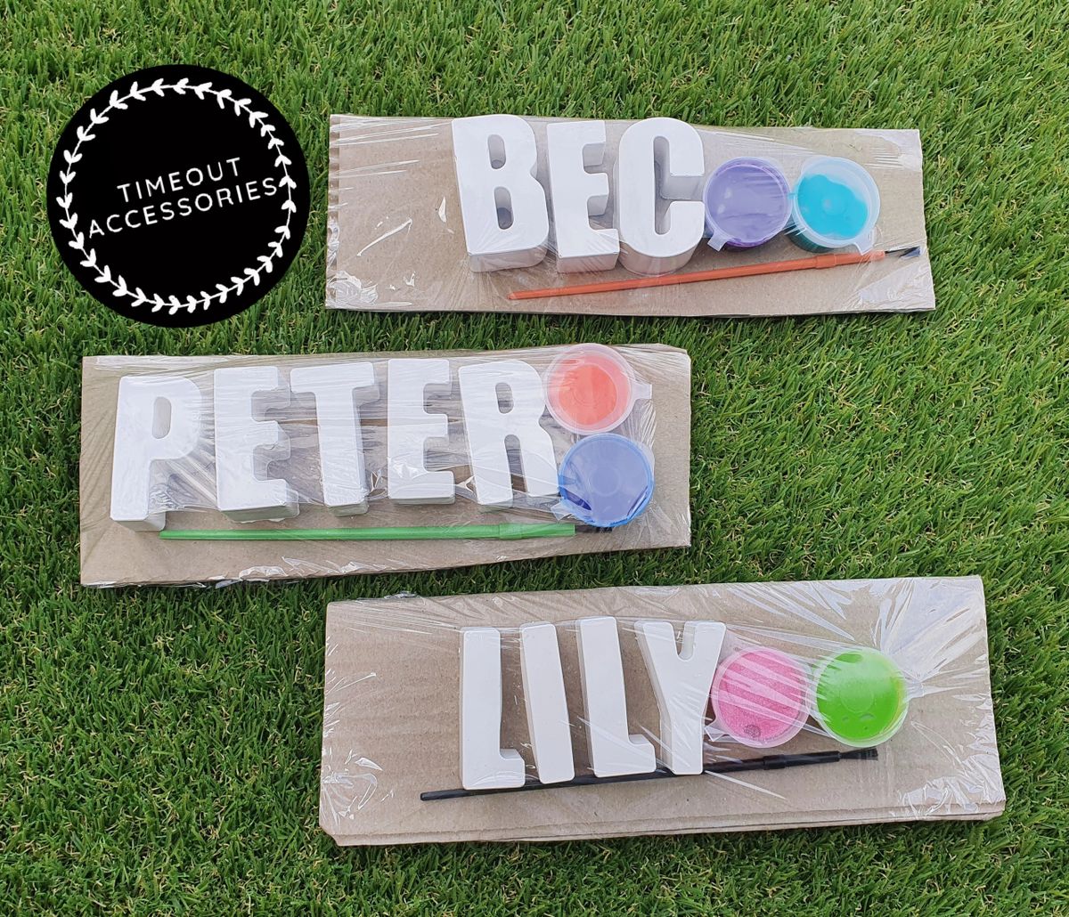 Personalised Kids Plaster Name Kits