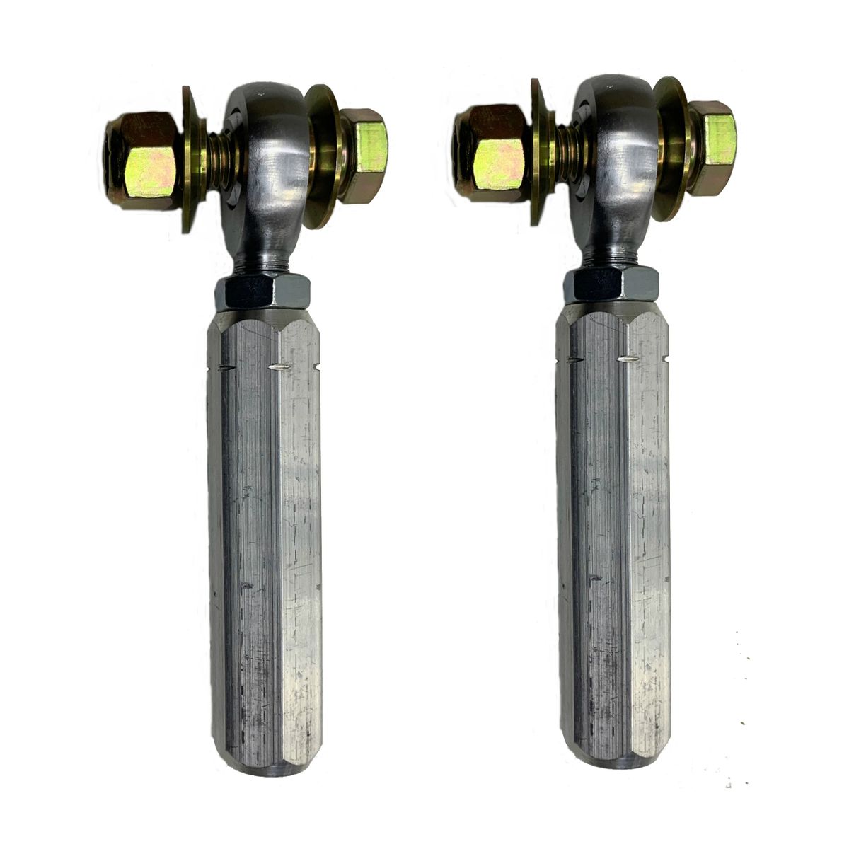 BILLET ALUMINUM TIE ROD SLEEVES FOR PINTO RACK, WITH CHROMOLY ROD ENDS