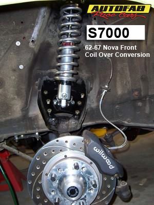 BOLT ON FRONT COILOVER CONVERSION KIT 62-67 NOVA BRACKETS ANS DOUBLE ...