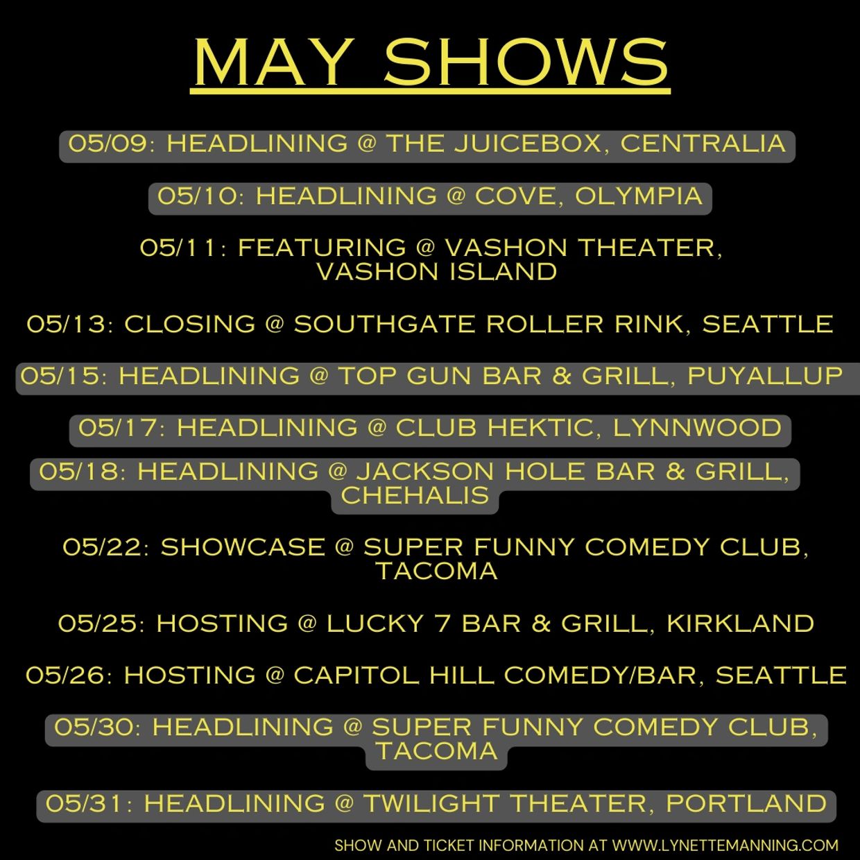 Lynette Manning: Comedian