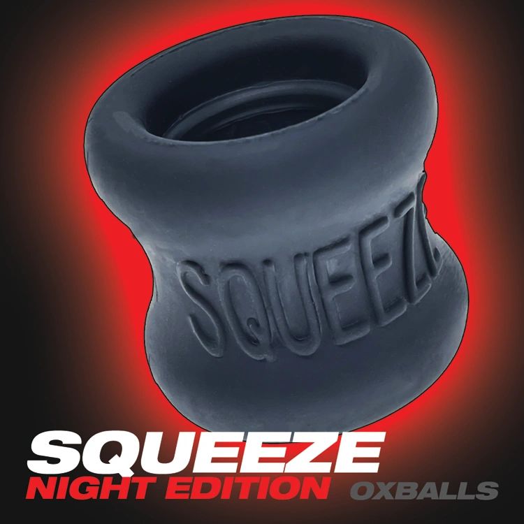 SQUEEZE ballstretcher NIGHT EDITION velvet-smooth PLUS+silicone OXBALLS