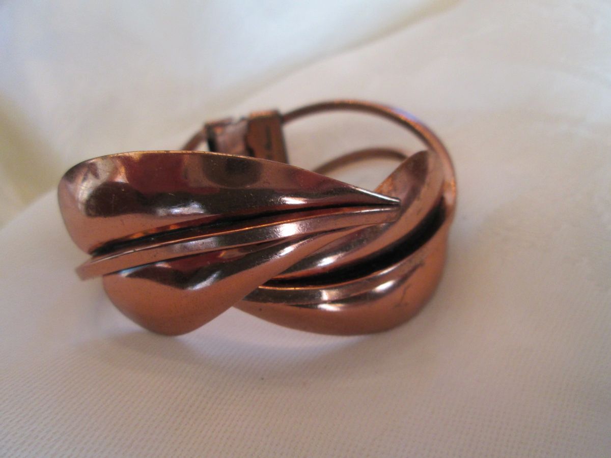 Renoir "Leaflet" Copper Clapper Bracelet