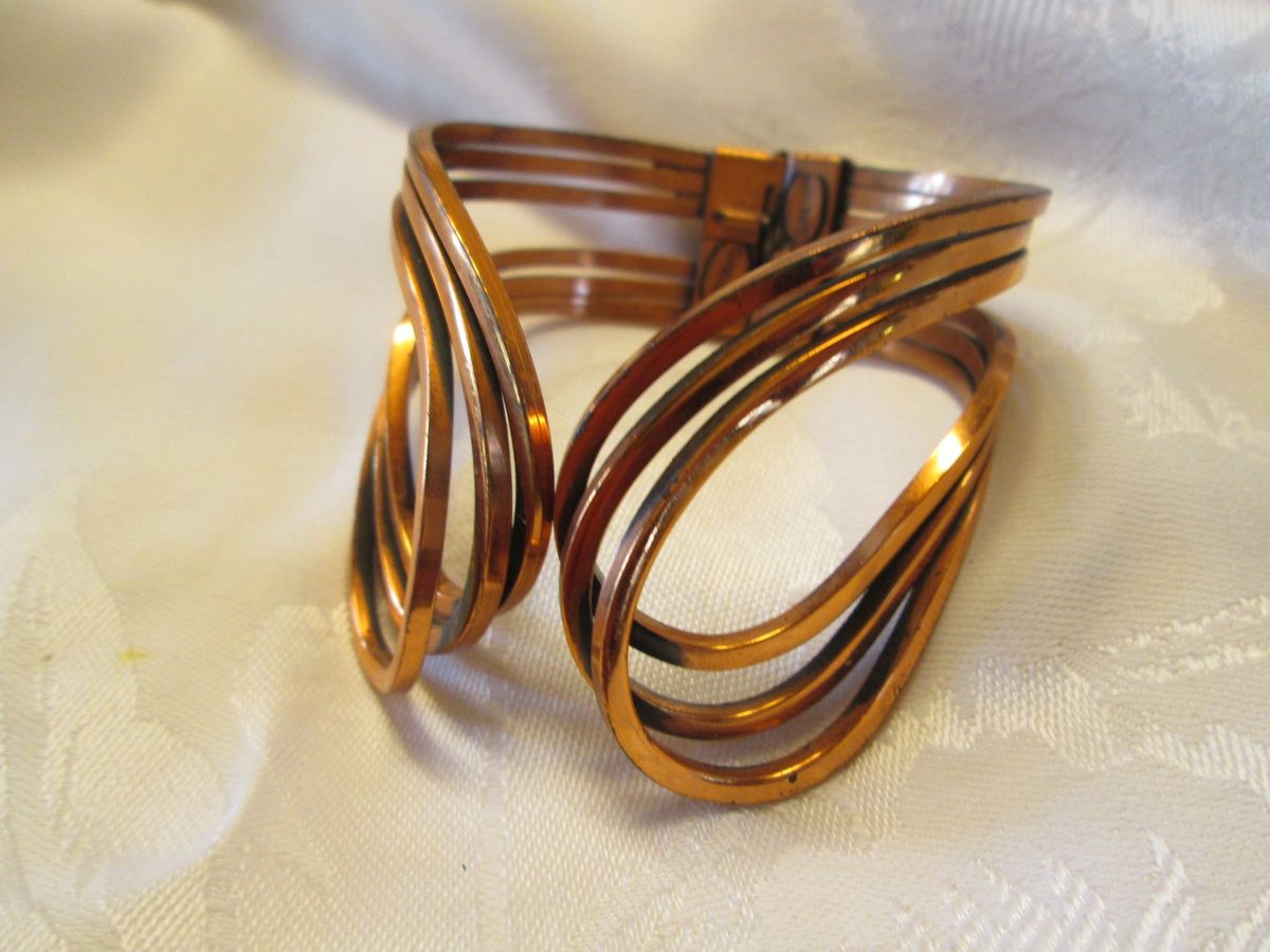 Renoir "Rhythm" Copper Clapper Cuff Bracelet