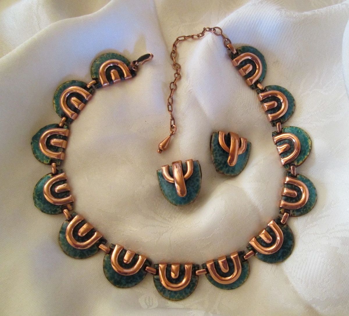 Matisse Blue "Circus" Necklace and Earrings