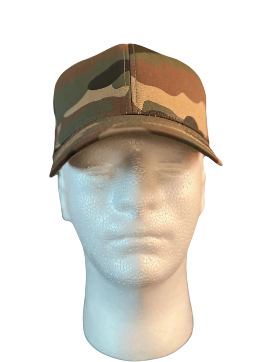 6 Panel Mid Profile Structured Camo Cap