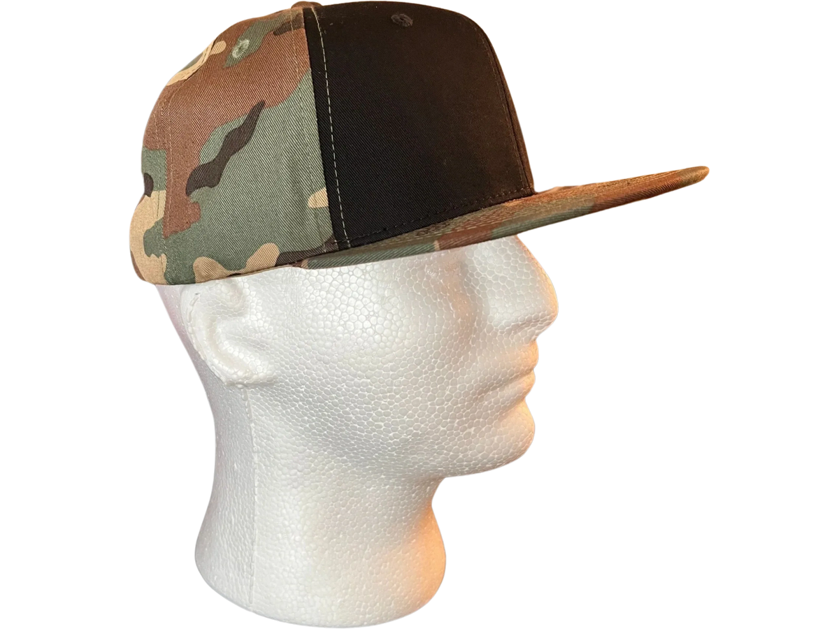 6 Panel High Profile Structured Camo Snapback Cap