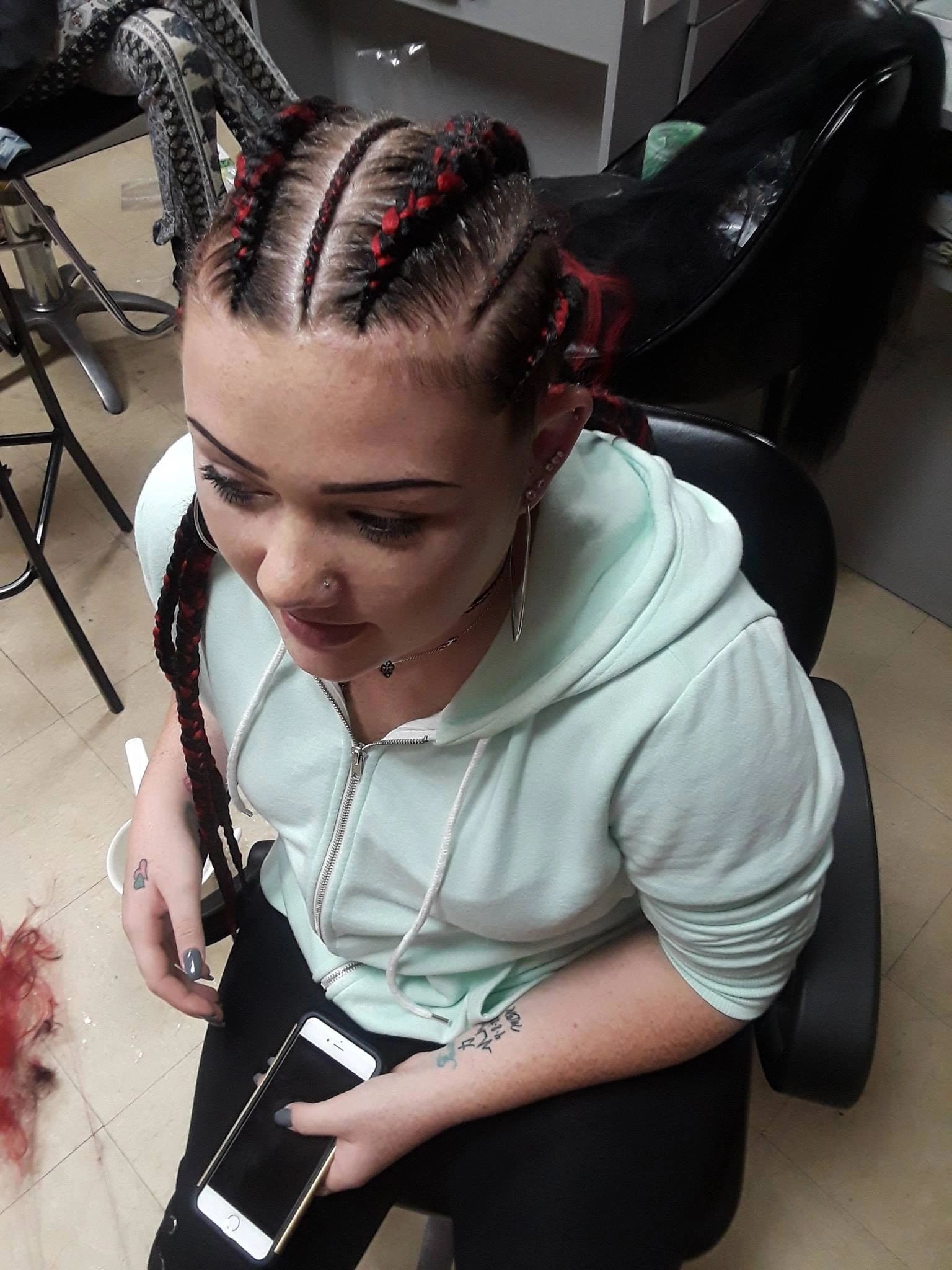 Cornrows with extension