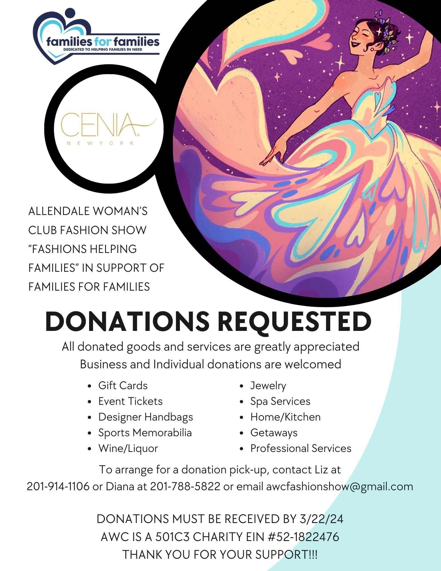 Donations Requested for 2024 Fashion Show Raffle!