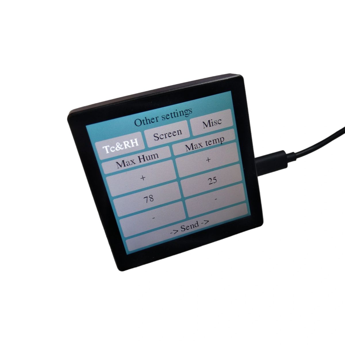 KW-41 WIFI MVHR Controller with IPS TOUCH Screen for K.A.W.A. CCF