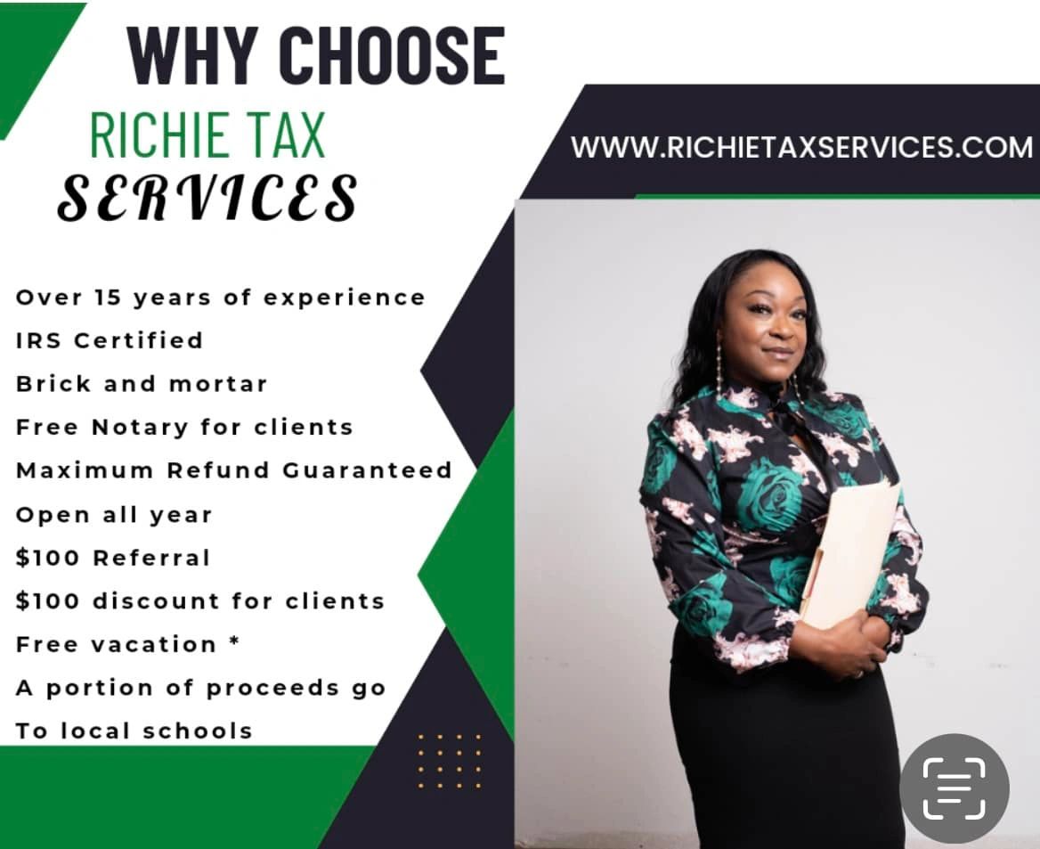 RICHIE TAX SERVICES - Best Tax Service, Tax Office, Tax Preparation