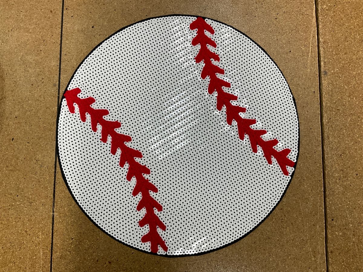 Large Baseball - Sequin Patch