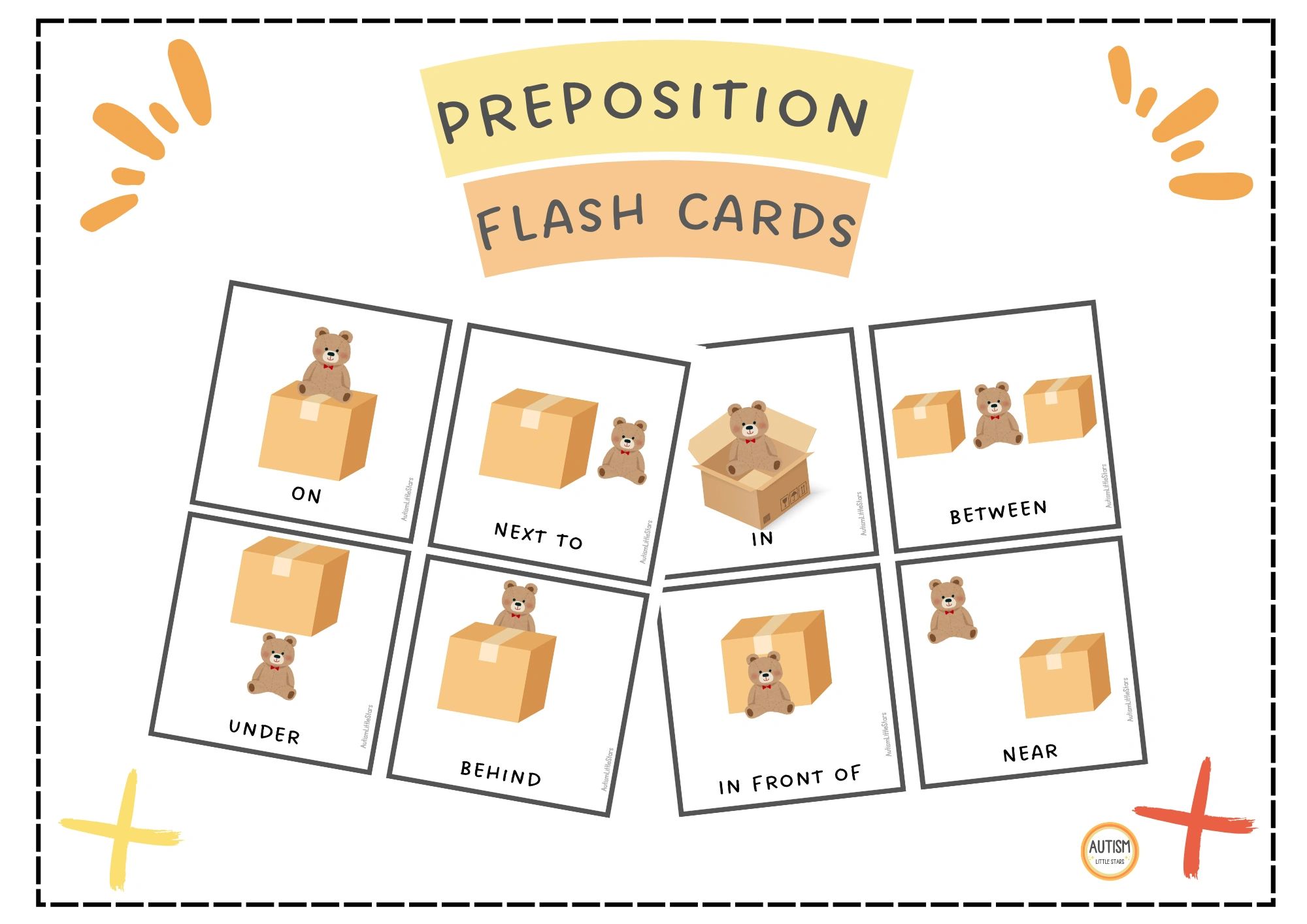 Prepositions flashcards