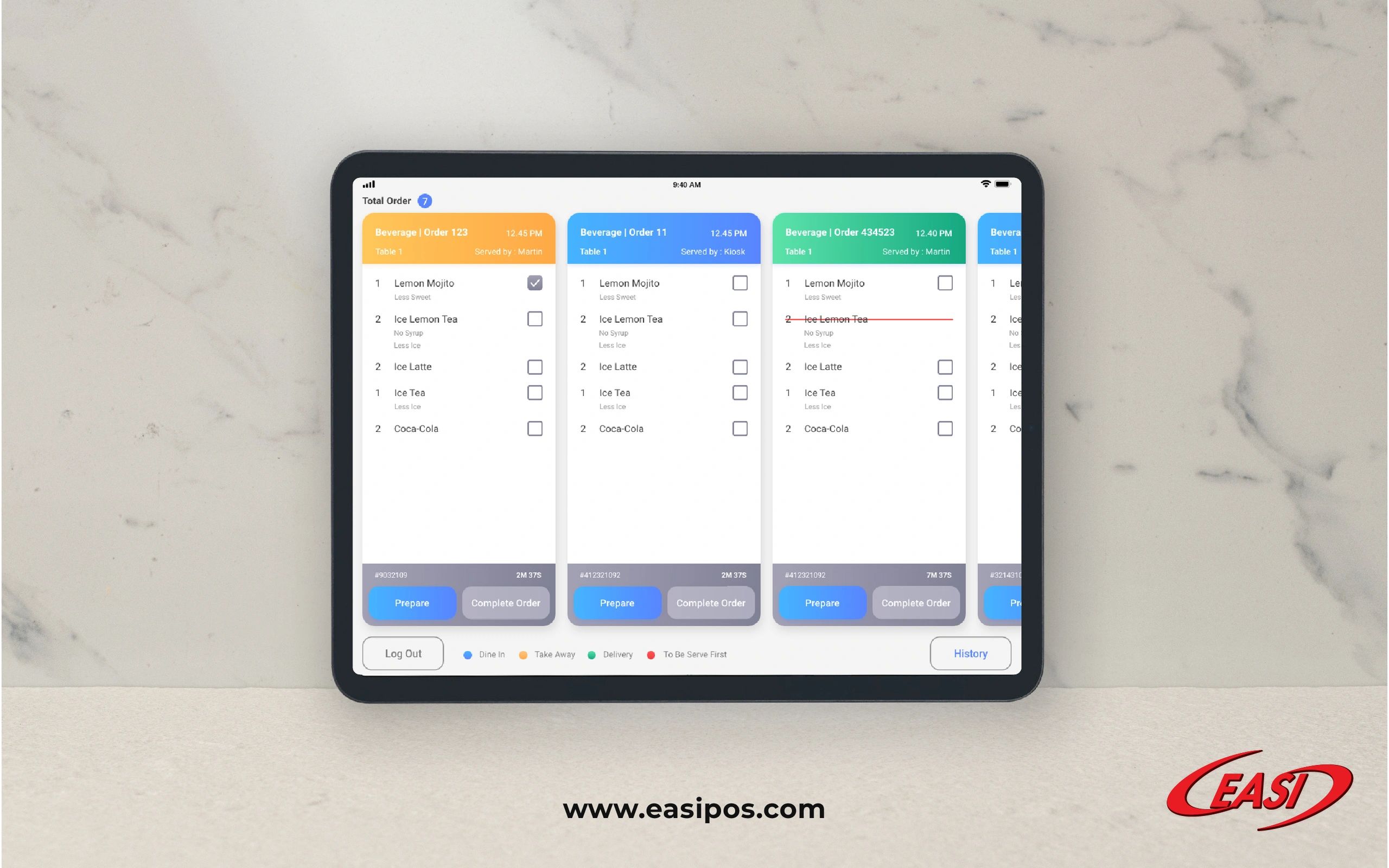 EASI KDS keeps your busy kitchen on track