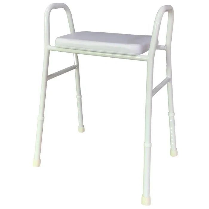Homecraft Shower Stool with Padded Seat, Aluminium
