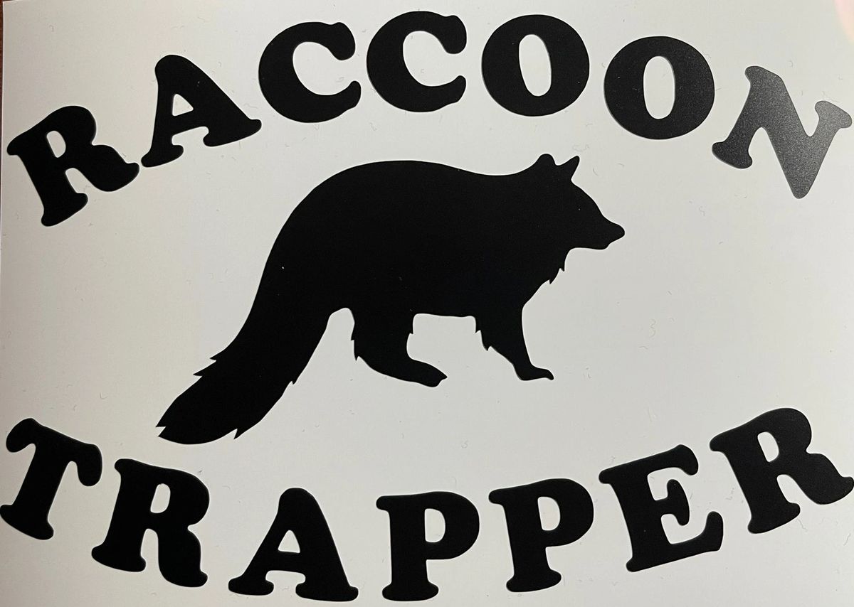 Decal- Raccoon Trapper