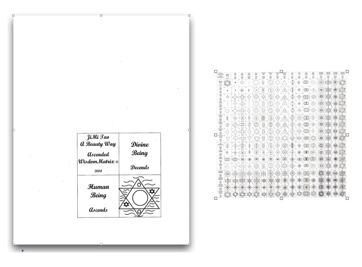 Ascended Wisdom Matrix Set: Matrix Chart and Coloring Book