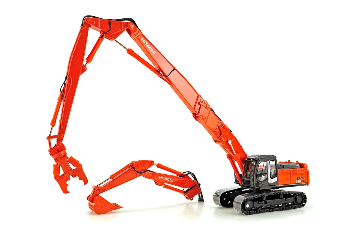Hitachi 350-3 High Reach Demolition Excavator Shinsei 1:50 scale