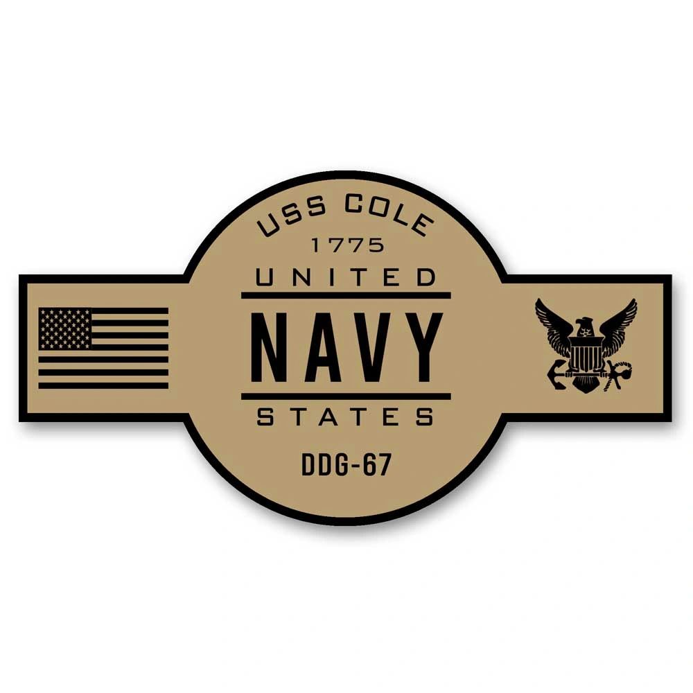 USS Cole DDG-67 US Navy Goat Locker Warship Military Decal