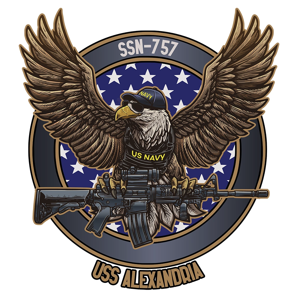 USS Alexandria SSN-757 US Navy Ship Security Military Decal