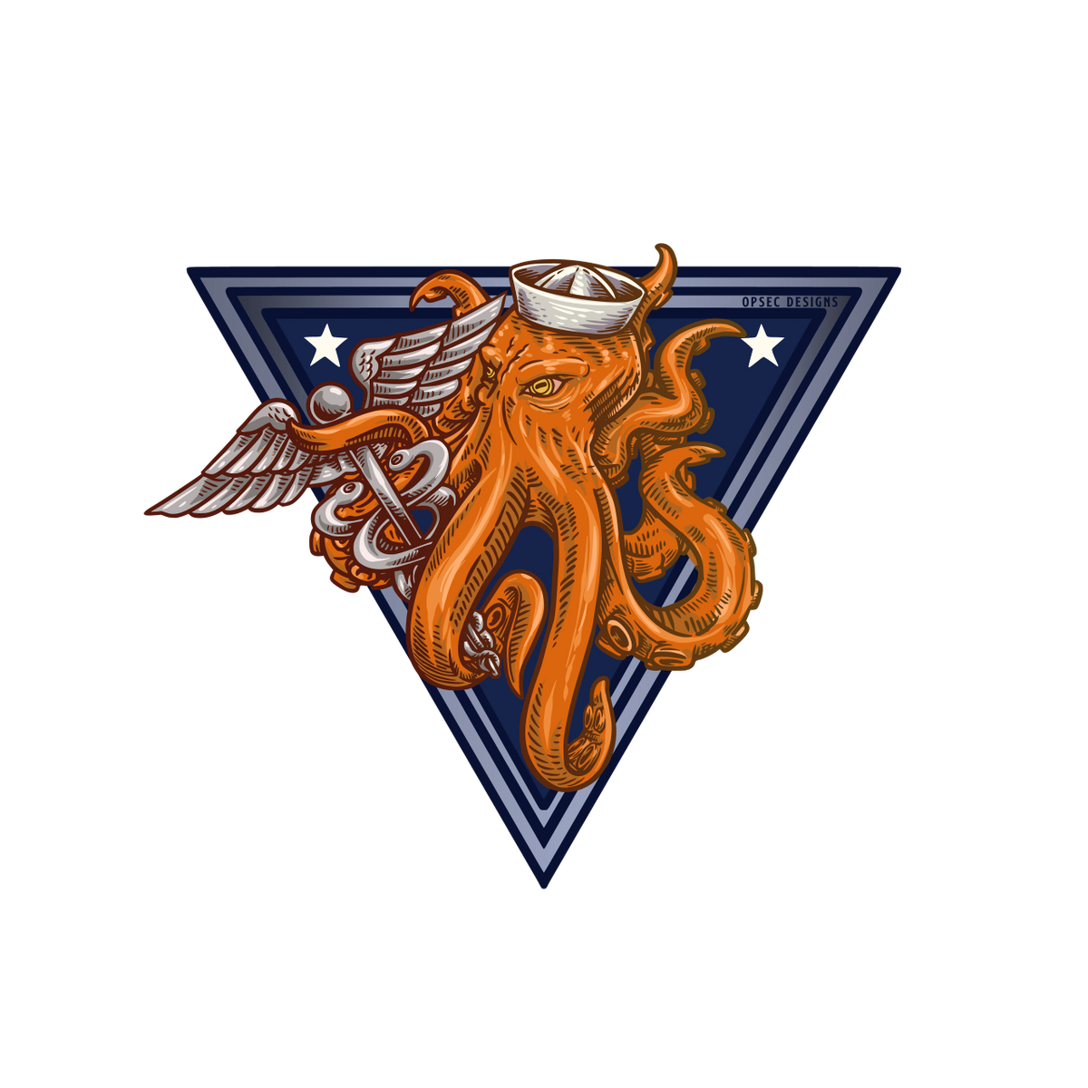 US Navy Hospital Corpsman Rate Sailor Squid USN Decal