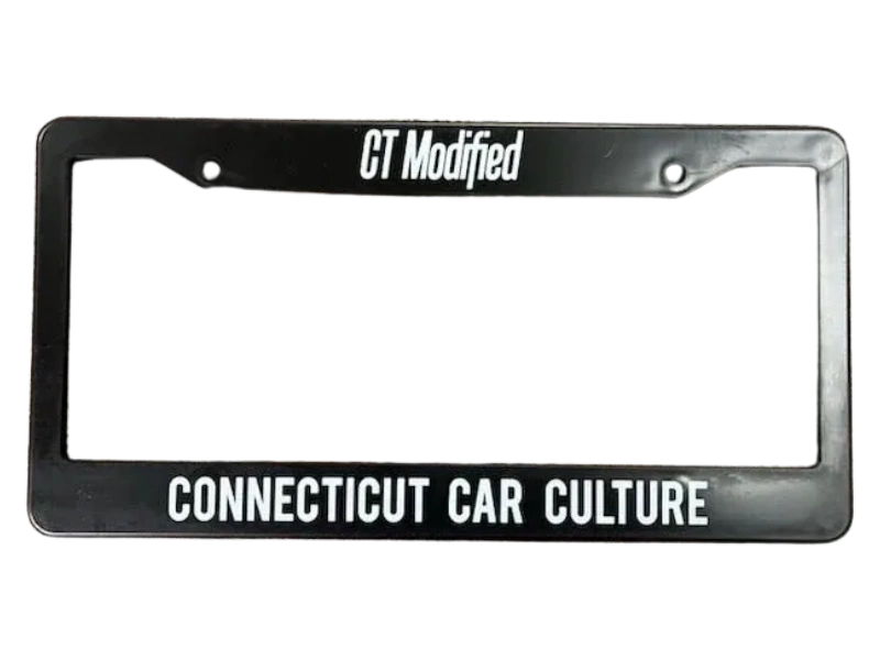 CT Modified License Plate Frame