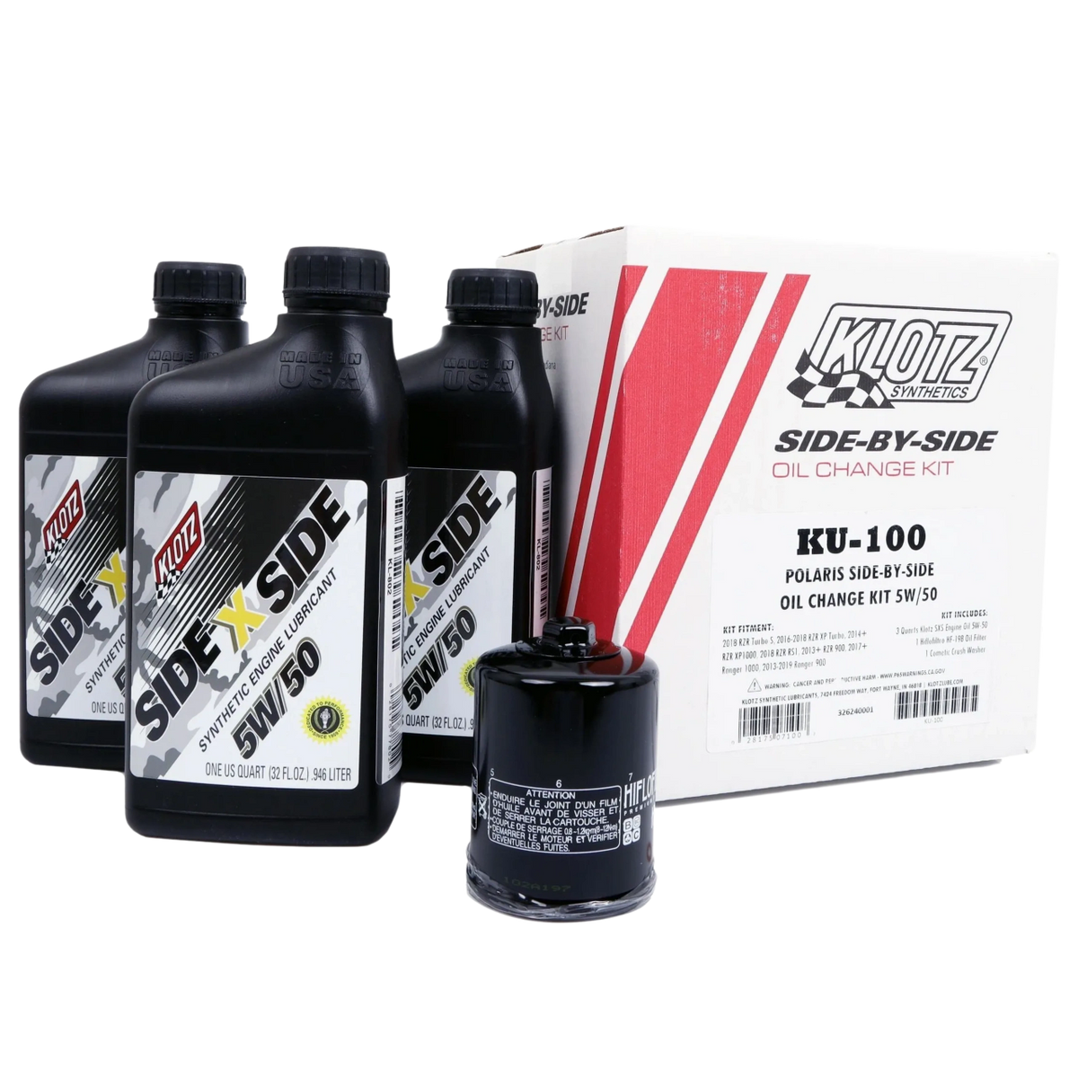 Polaris Side-By-Side Oil Change Kit