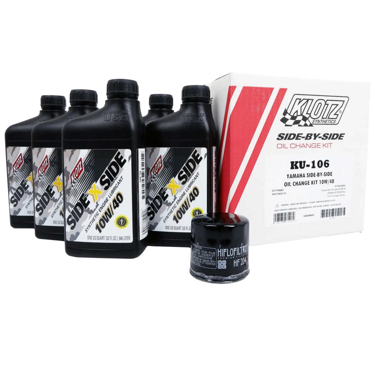 Yamaha RMAX2 and RMAX4 Side-By-Side Oil Change Kit