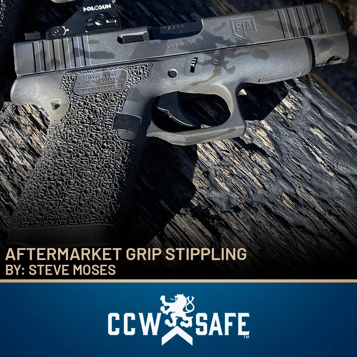 Aftermarket Grip Stippling