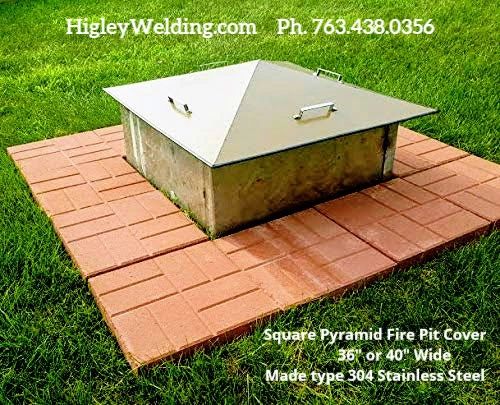 Higley Welding, Stainless Steel Fire Pit, Metal Fire Pit Cover