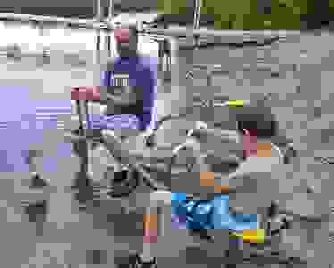 Playground Sand Digger -Mini Backhoe | Higley Welding