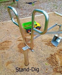 Ride on Sandbox Digger Backhoe - Higley Welding