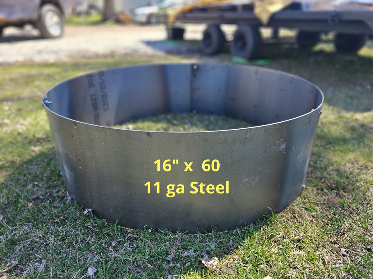 16" X 60 Steel Fire Pit Insert