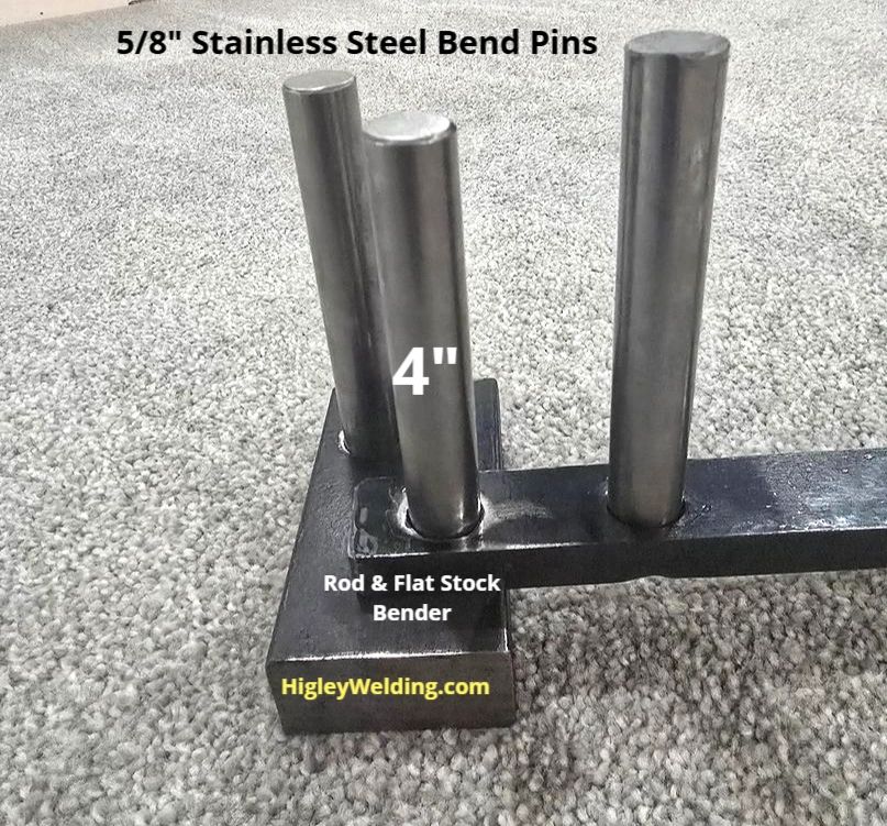 Bare Bones Bender.5/8" x 4" Bend Pins. 24" bar handle
