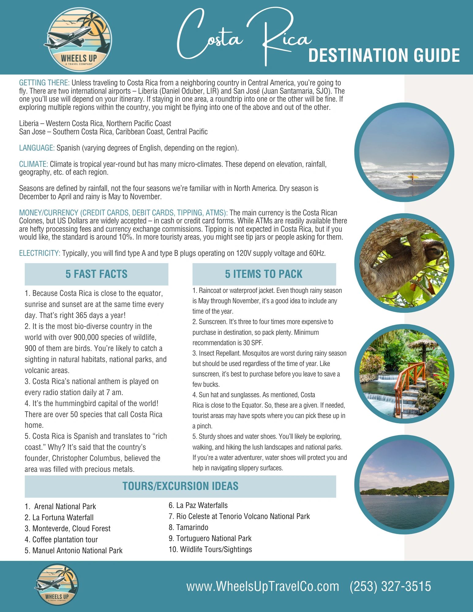 COSTA RICA DESTINATION GUIDE