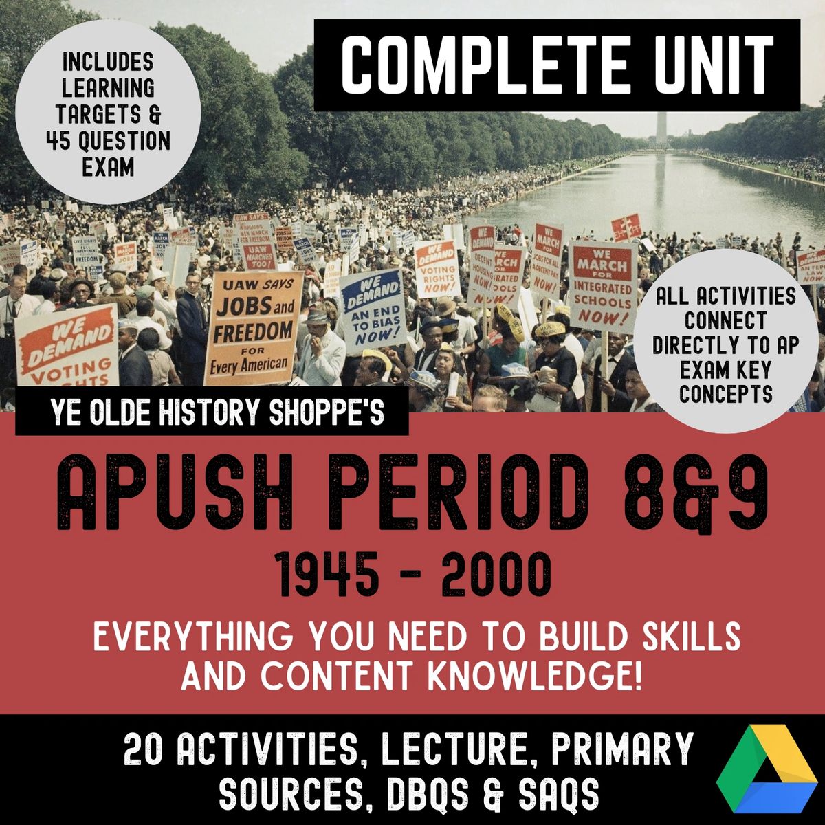 APUSH Period 8 & 9 - Digital: Cold War, Civil Rights to the 90s - AP US ...