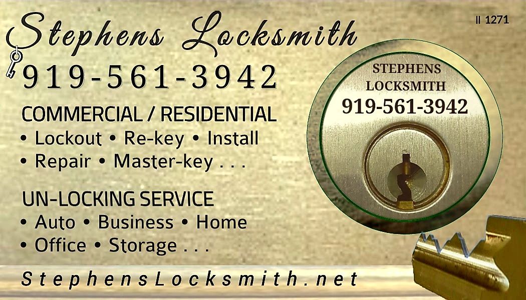 STEPHENS LOCKSMITH - Locksmith - Raleigh, North Carolina