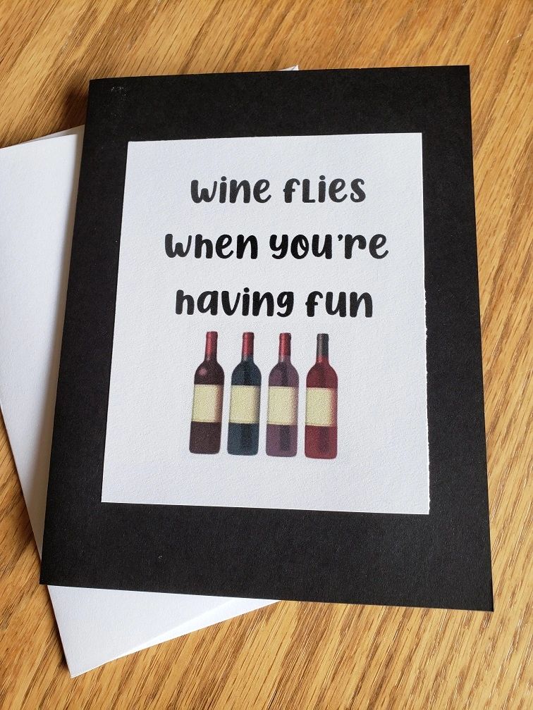 Wine-themed Card
