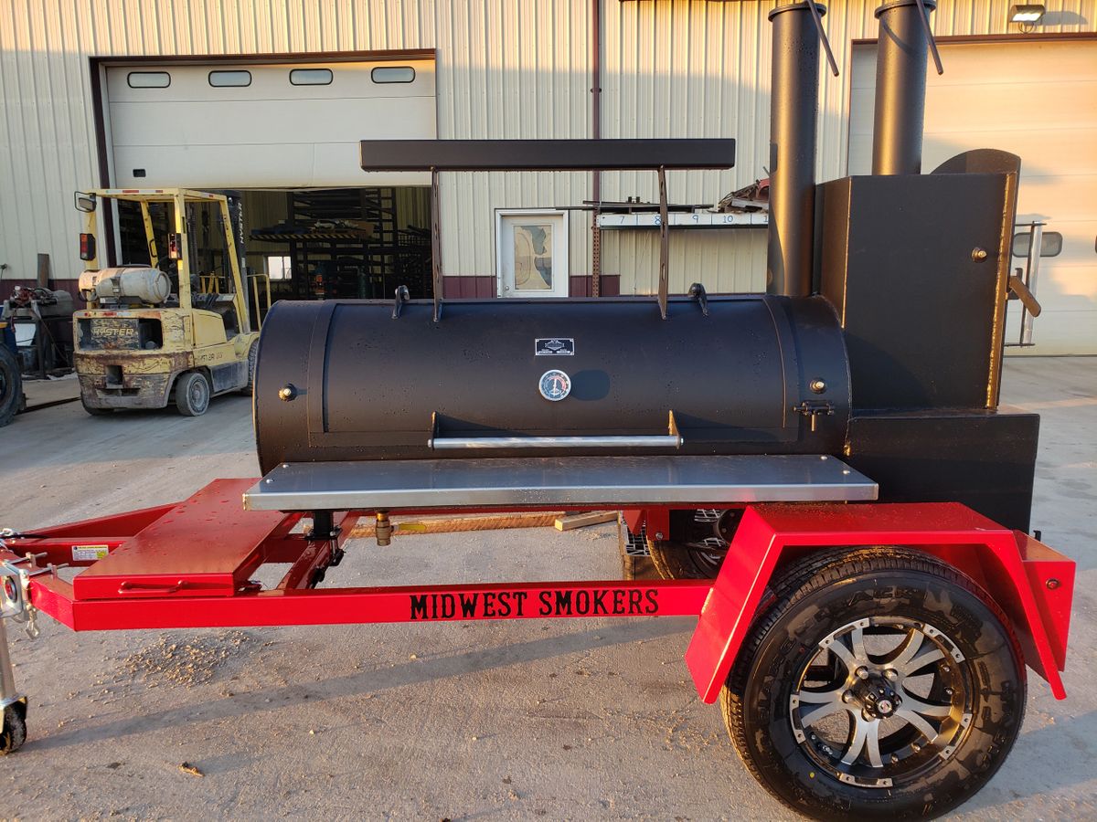 Reverse flow smokers