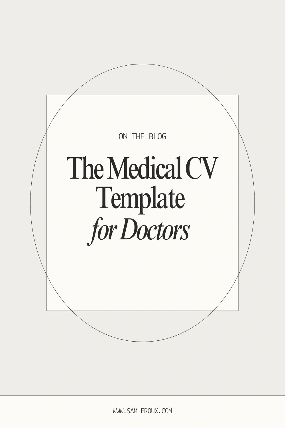 Free CV Template for Doctors