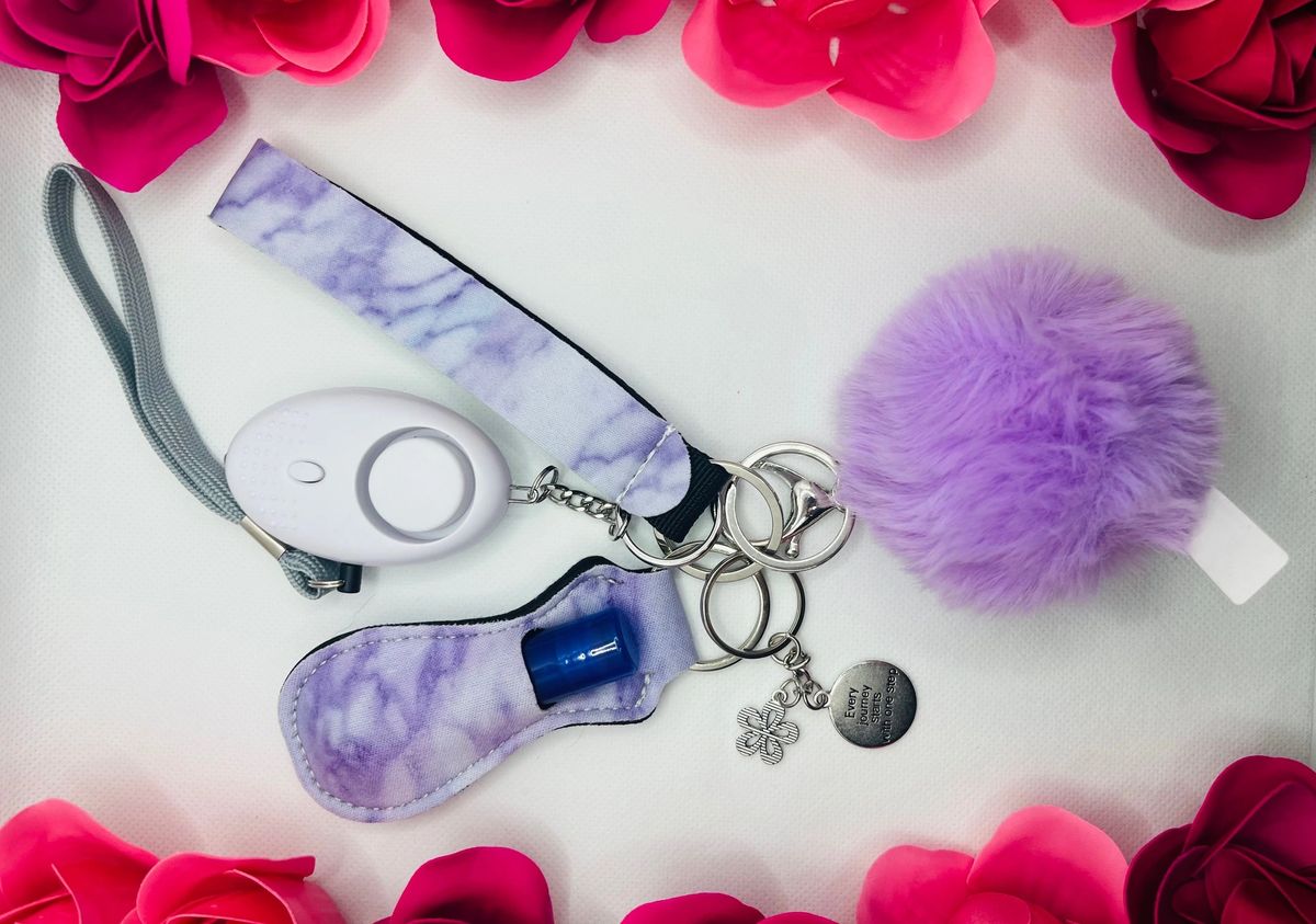 Marble Safety Keychain Set