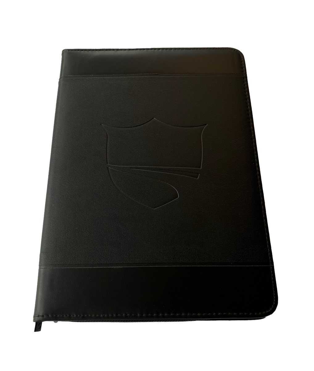 Windsor Zippered Pad Folio | Black