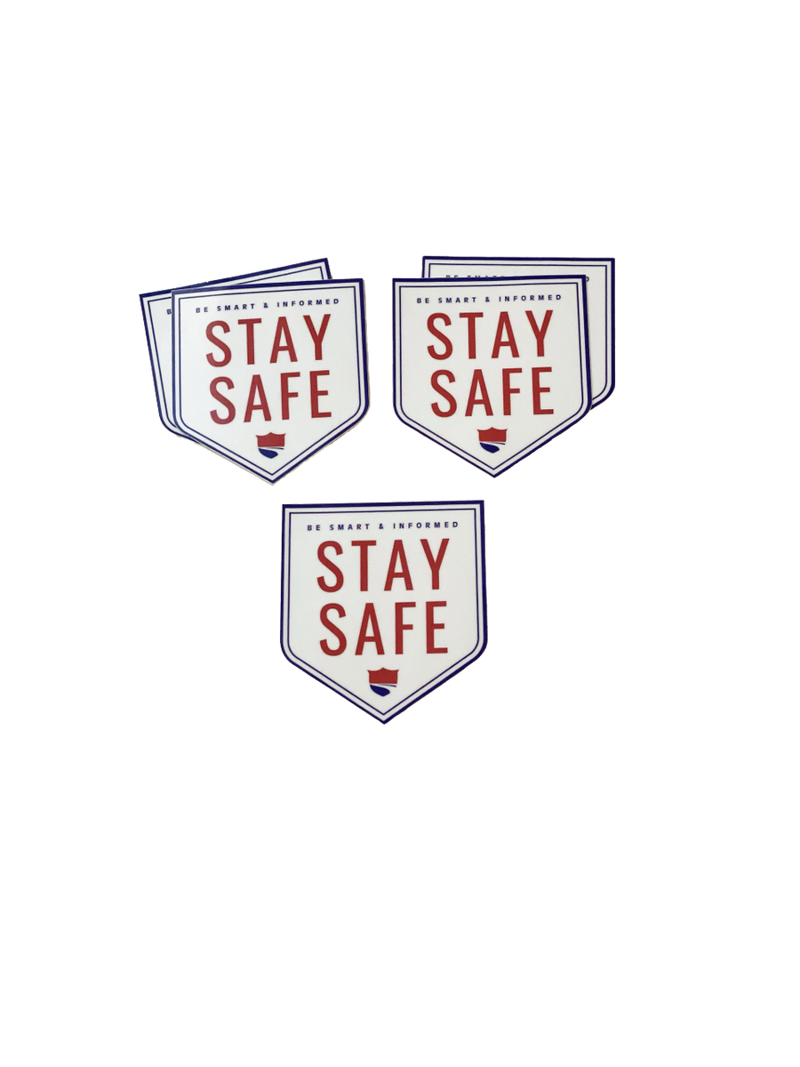 Stay Safe Window Sticker