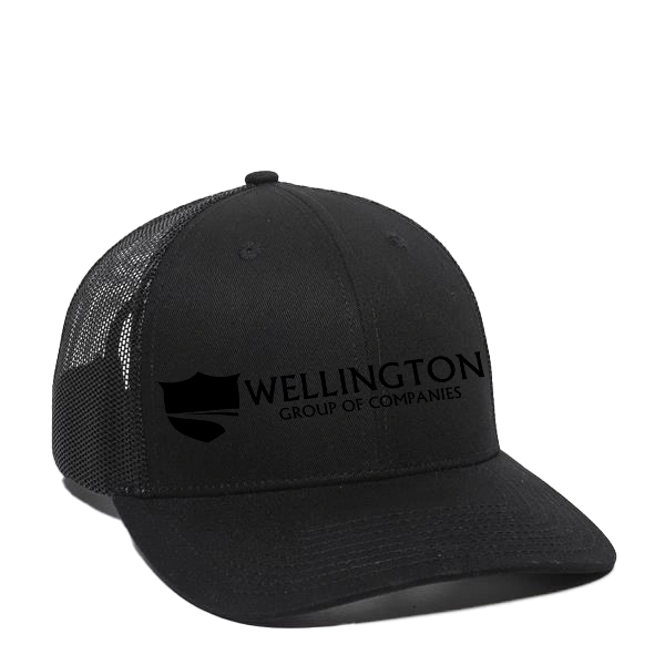 All Black WGOC Premium Modern Trucker Hat