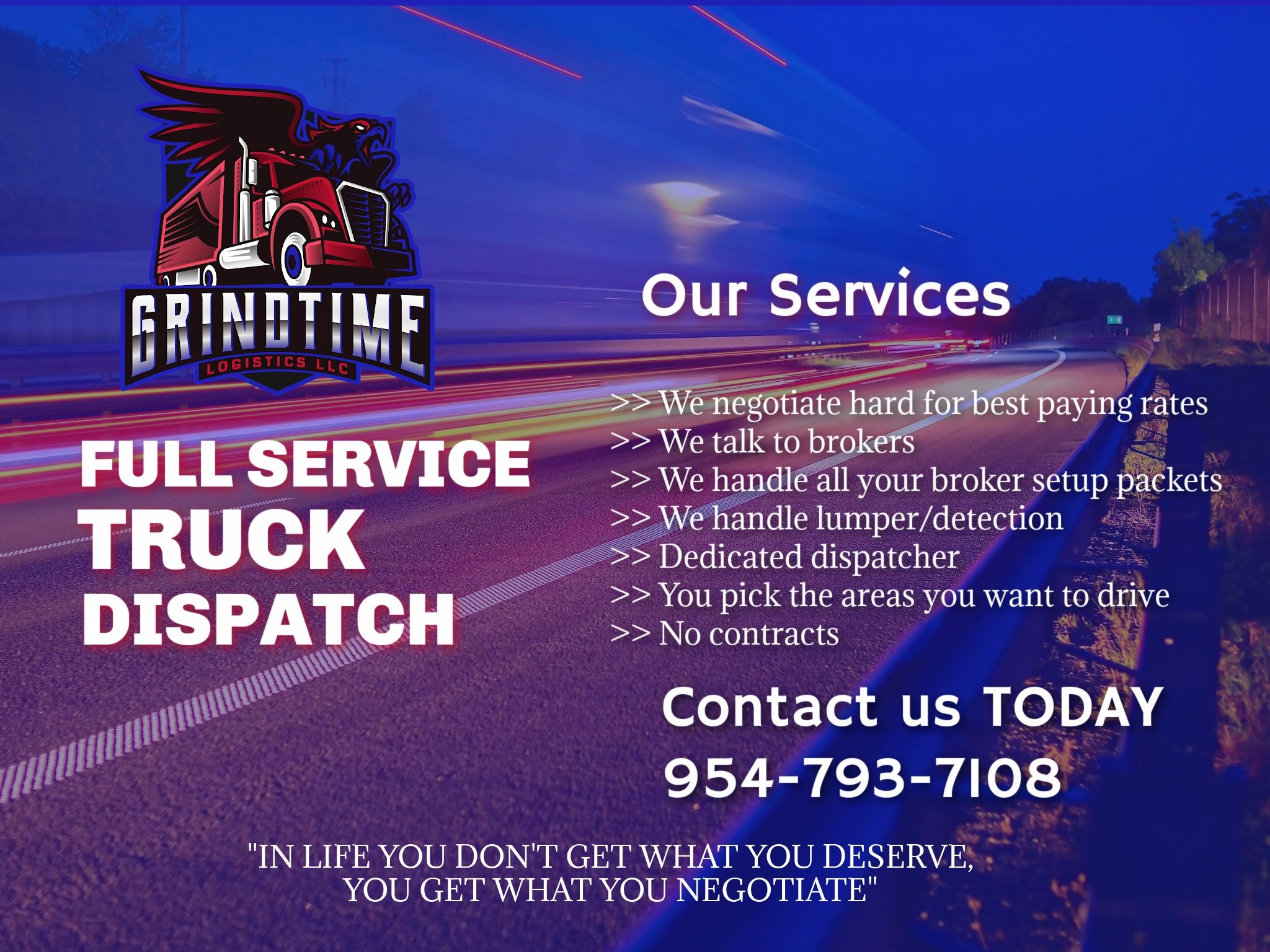 GRIND TIME LOGISTICS LLC