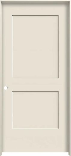 Pre-Hung Interior 2 Panel Square Monroe Hollow Core Door Slab