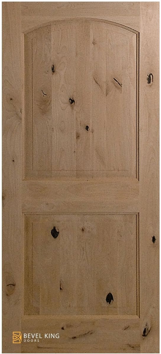 2-Panel Interior Raised Panel Arch Top Door 6'8"